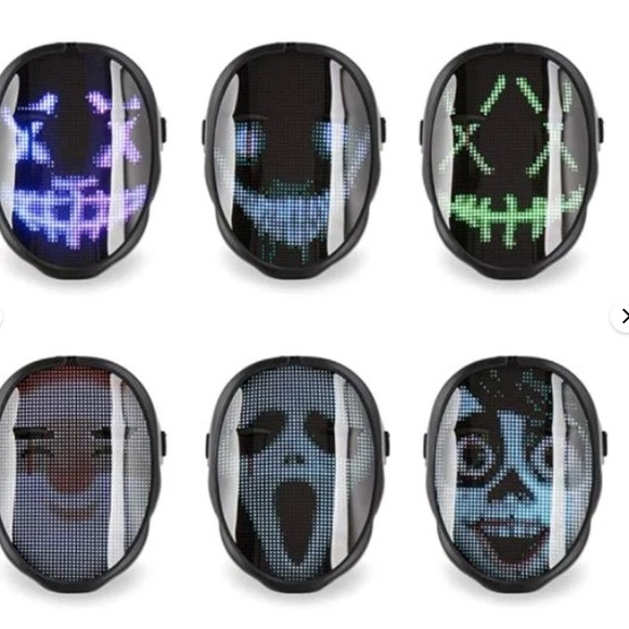 unbranded | Wearables | Shining App Bluetooth Programmable Full Face ...